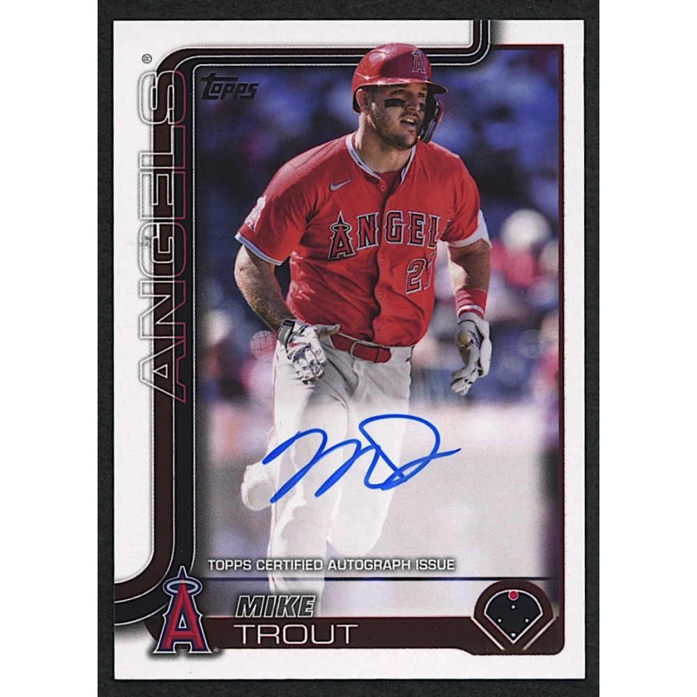 Mike Trout 2025 Topps Flagship Real One Autograph #200 | Pristine Auction