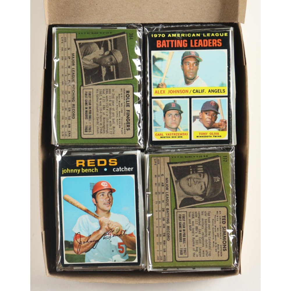 1971 Topps Baseball Cello Fun Pack Vending Box with (20) Packs ...