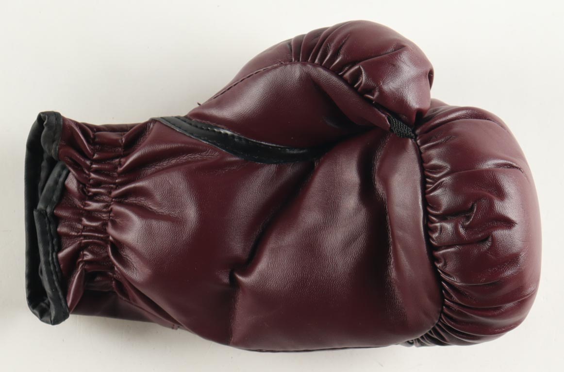 Mike Tyson Signed Vintage Everlast Muhammad Ali Model Burgundy Glove ...