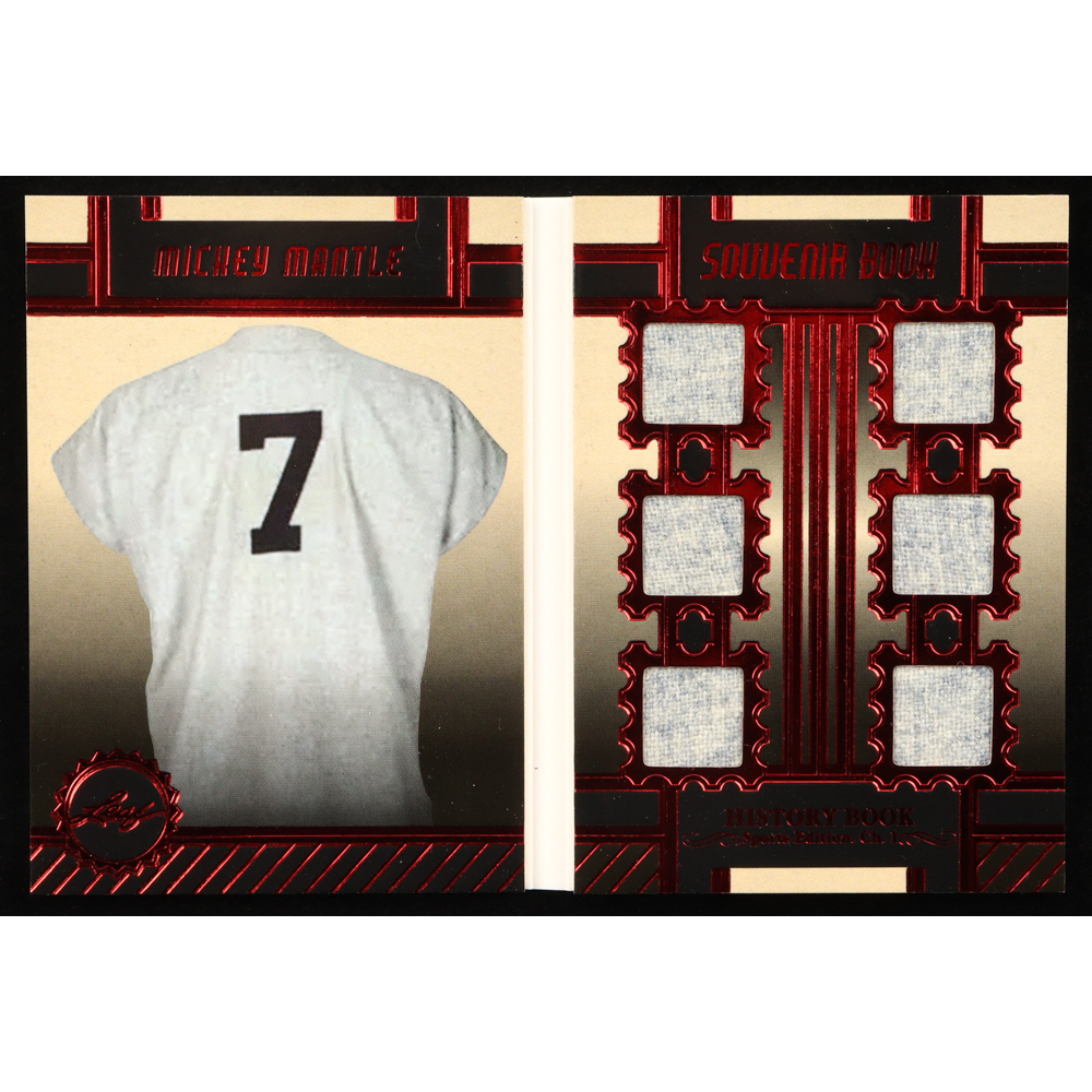 Mickey Mantle 2023 Leaf History Book Sports Edition Chapter One Jersey ...