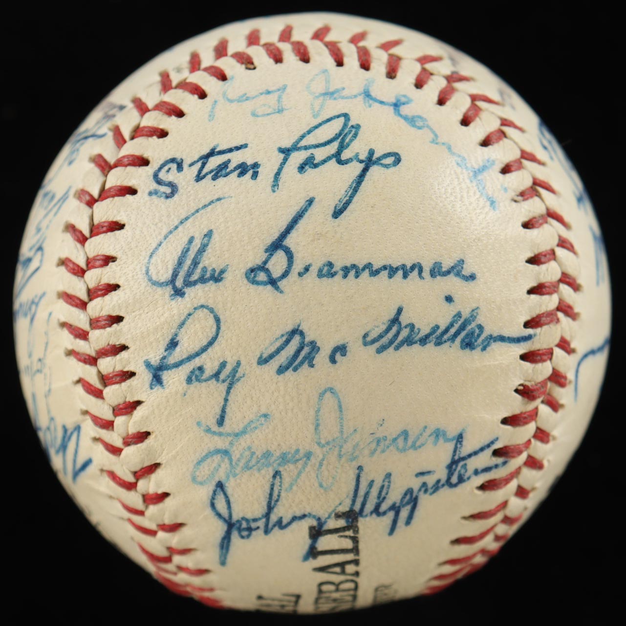 Reds 1950's OL Baseball Team-Signed By (28) With Joe Nuxhall, Johnny ...