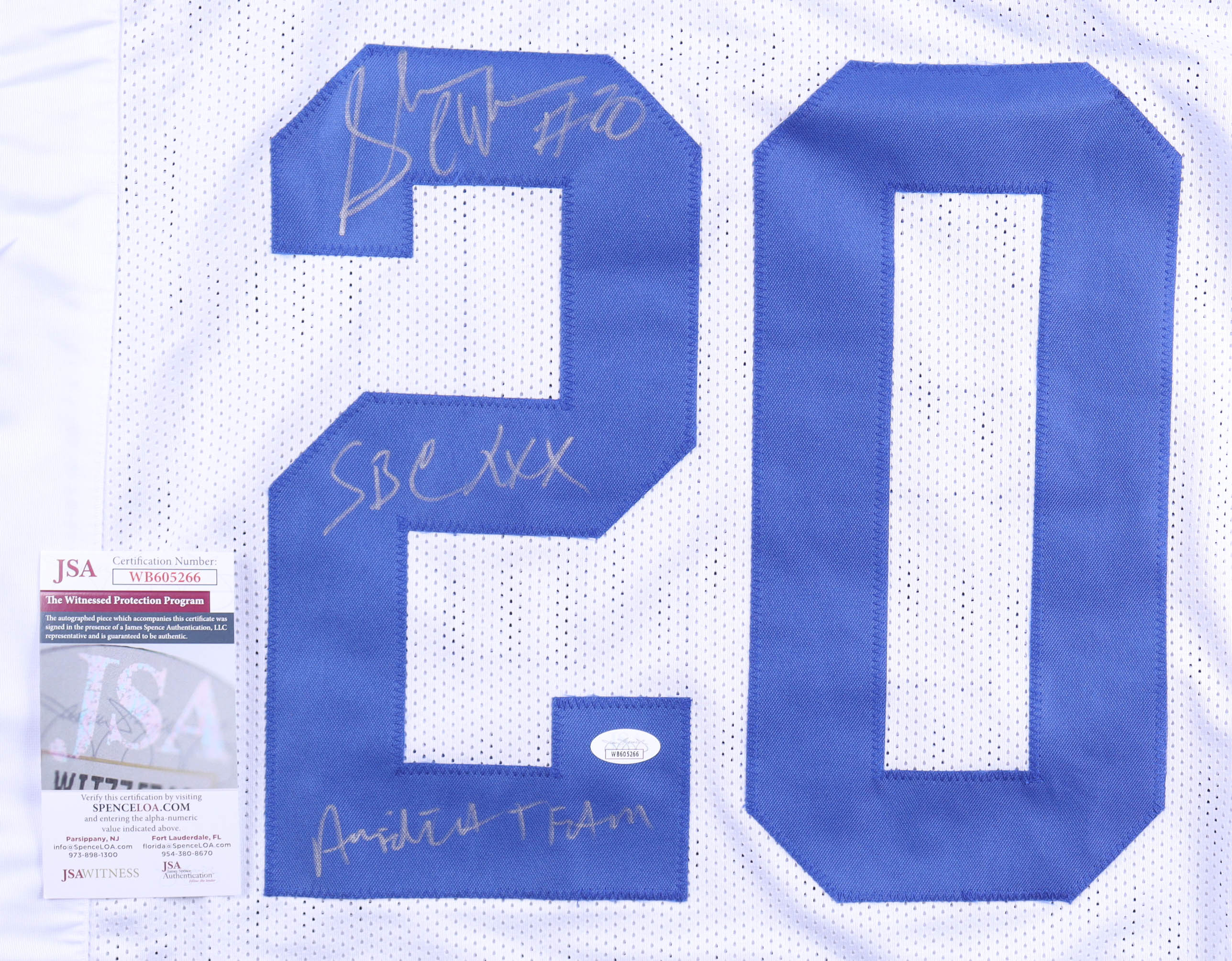 Sherman Williams Signed Jersey Inscribed "SBC XXX" & "America Team ...