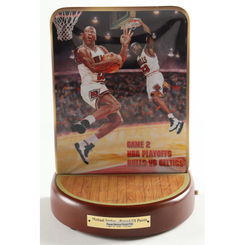 Michael Jordan 2001 "Playoff Record 63 Points" Upper Deck Sports Icon ...