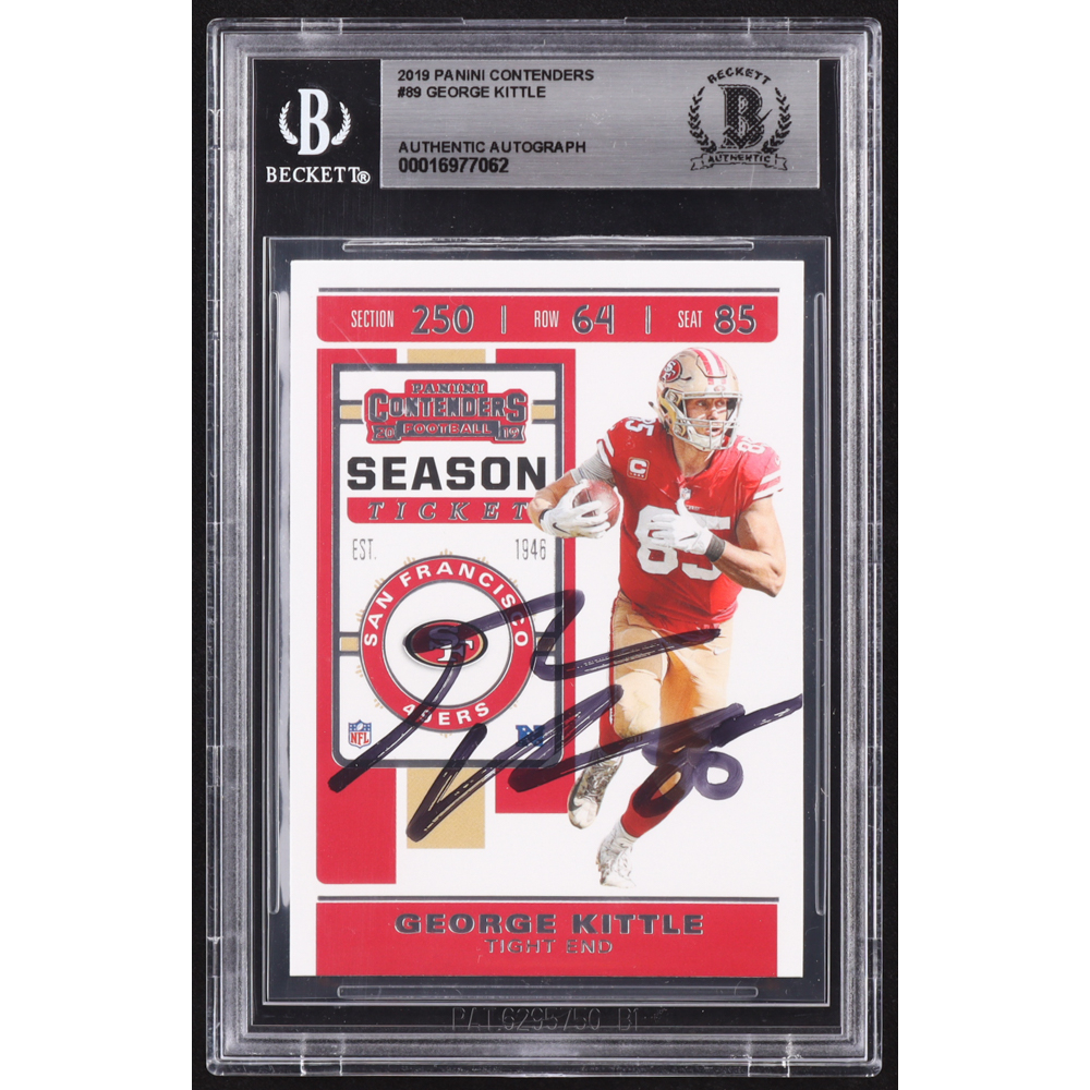 George Kittle Signed 2019 Panini Contenders #89 (BGS) | Pristine Auction