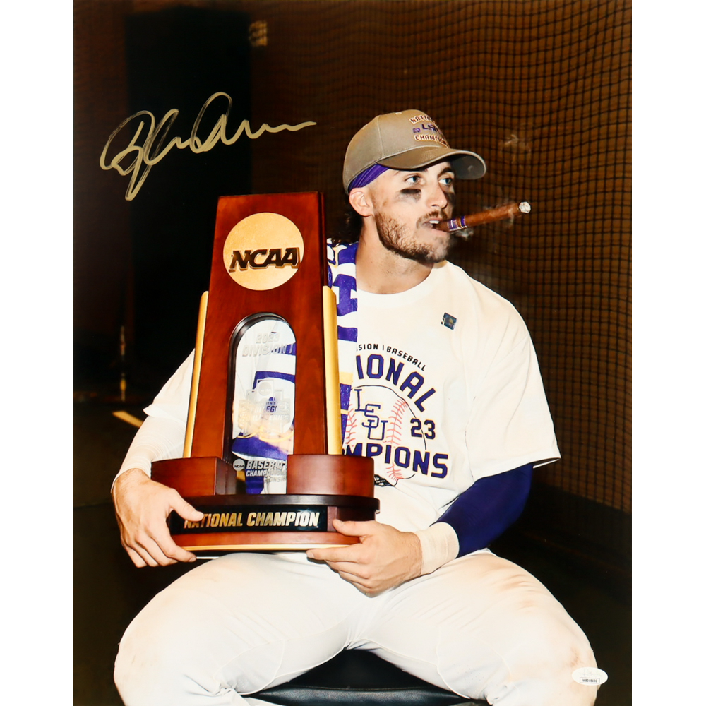 Dylan Crews Signed LSU Tigers 16x20 Photo (JSA) | Pristine Auction