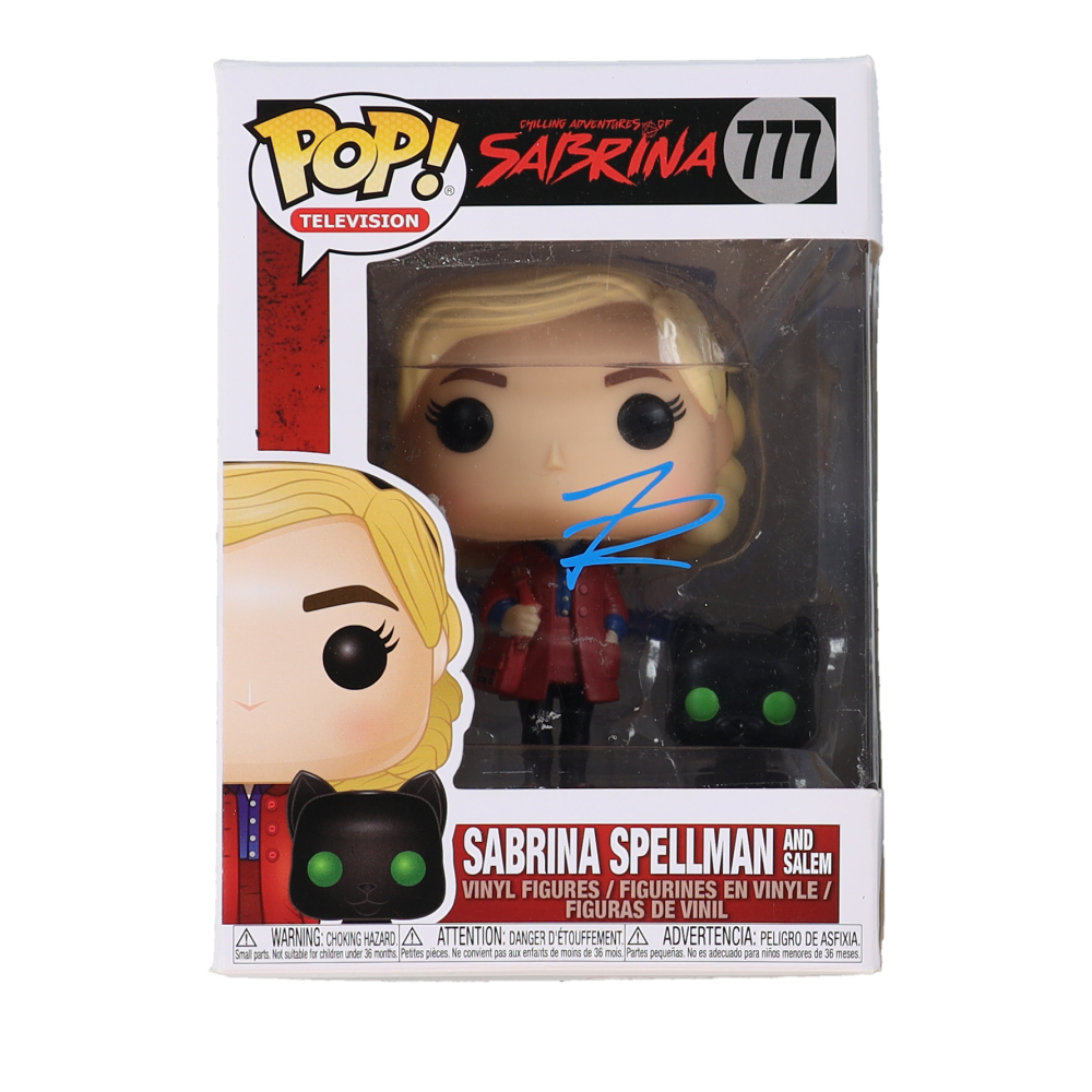 Kiernan Shipka Signed "Chilling Adventures of Sabrina" #777 Sabrina Spellman And Salem Funko Pop ...
