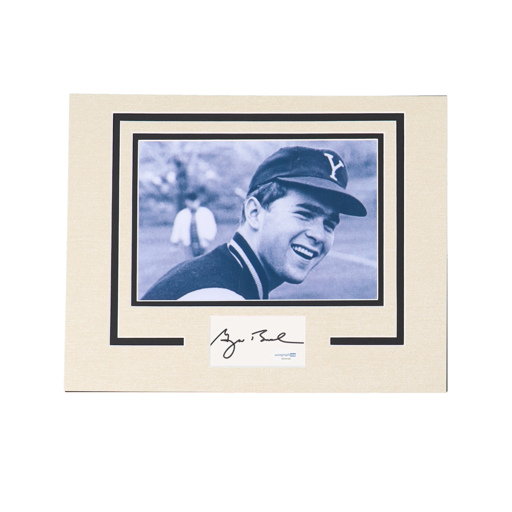 George W. Bush Signed Custom Lithograph Cut Display with 8x10 Photo ...