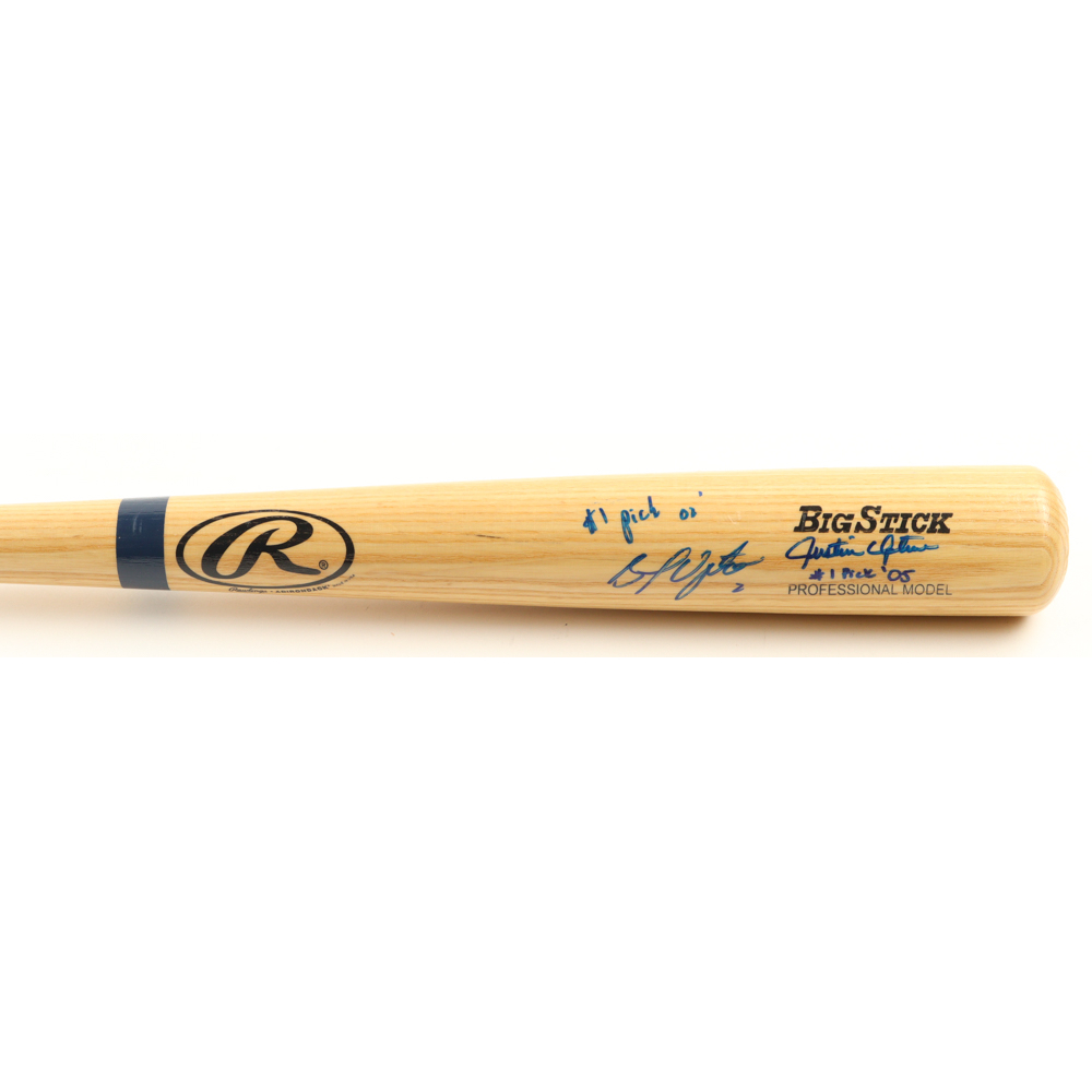 Justin Upton & B.J. Upton Signed Rawlings Big Stick Model Baseball Bat ...
