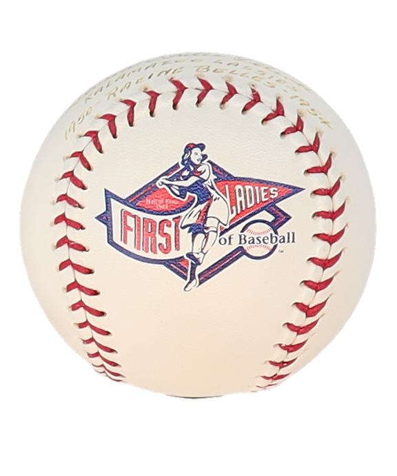 Gloria Cordes Signed "First Ladies of Baseball" Logo Baseball Inscribed ...