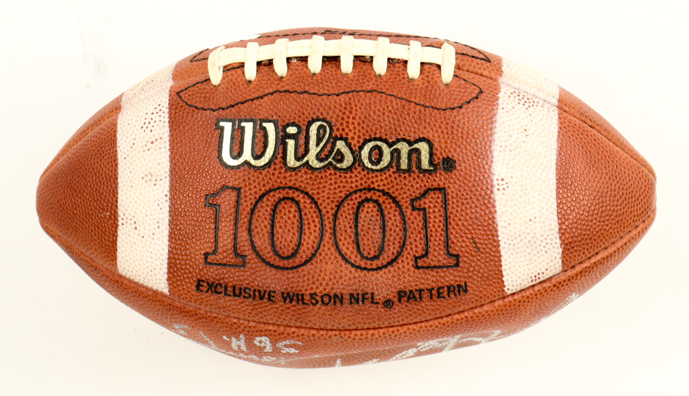 Heisman Trophy WInners Wilson Football Signed by (7) with Billy Simms ...