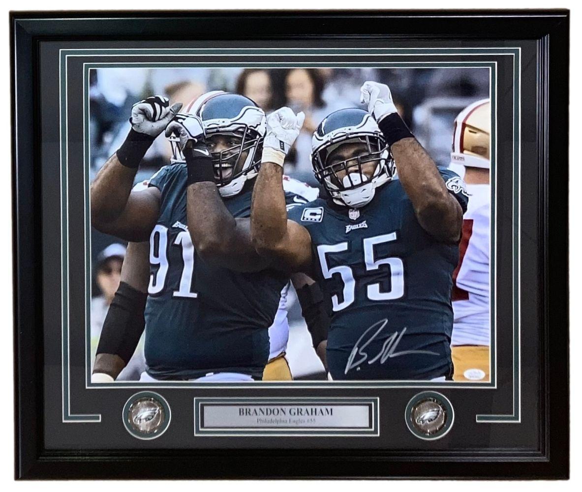 Brandon Graham Signed Eagles Custom Framed Photo Display (JSA ...