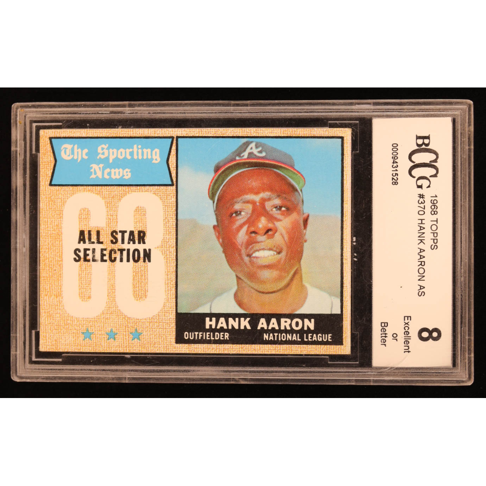 Hank Aaron 1968 Topps #370 AS (BCCG 8) | Pristine Auction