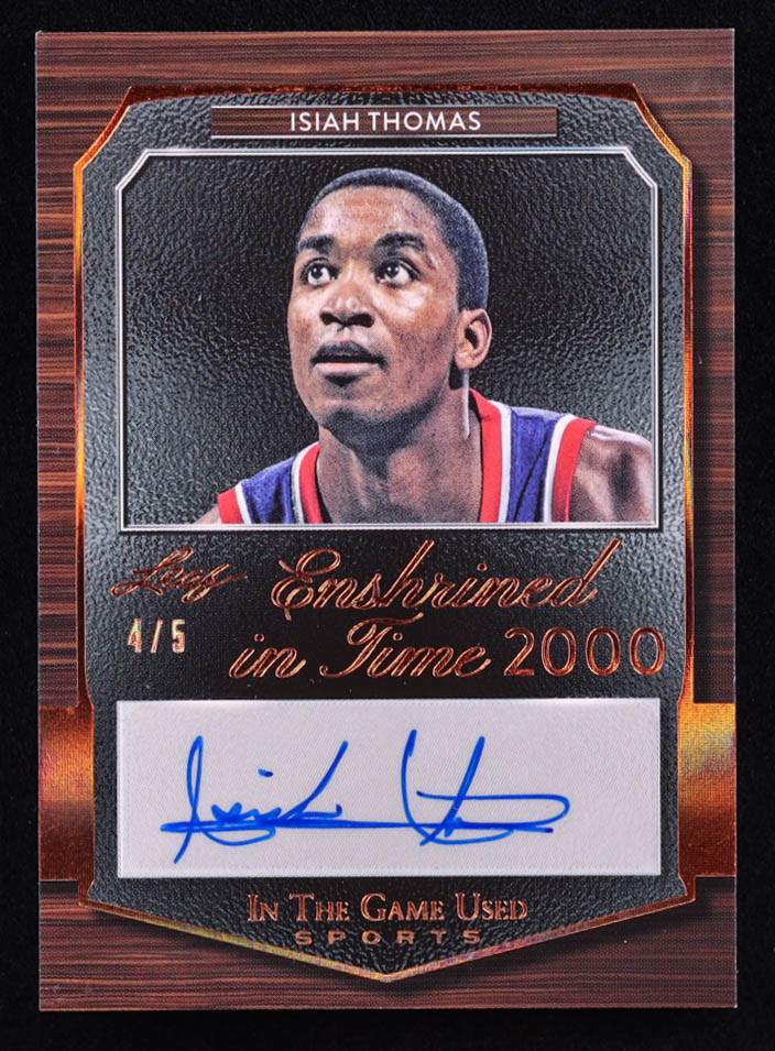 Isiah Thomas / Bob McAdoo 2024 ITG Used Sports Enshrined In Time ...