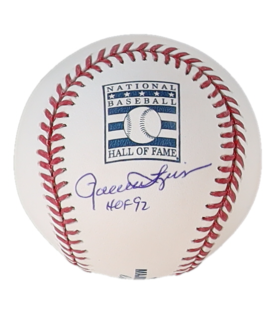 Rollie Fingers Signed OML Hall of Fame Logo Baseball Inscribed "HOF '92 ...