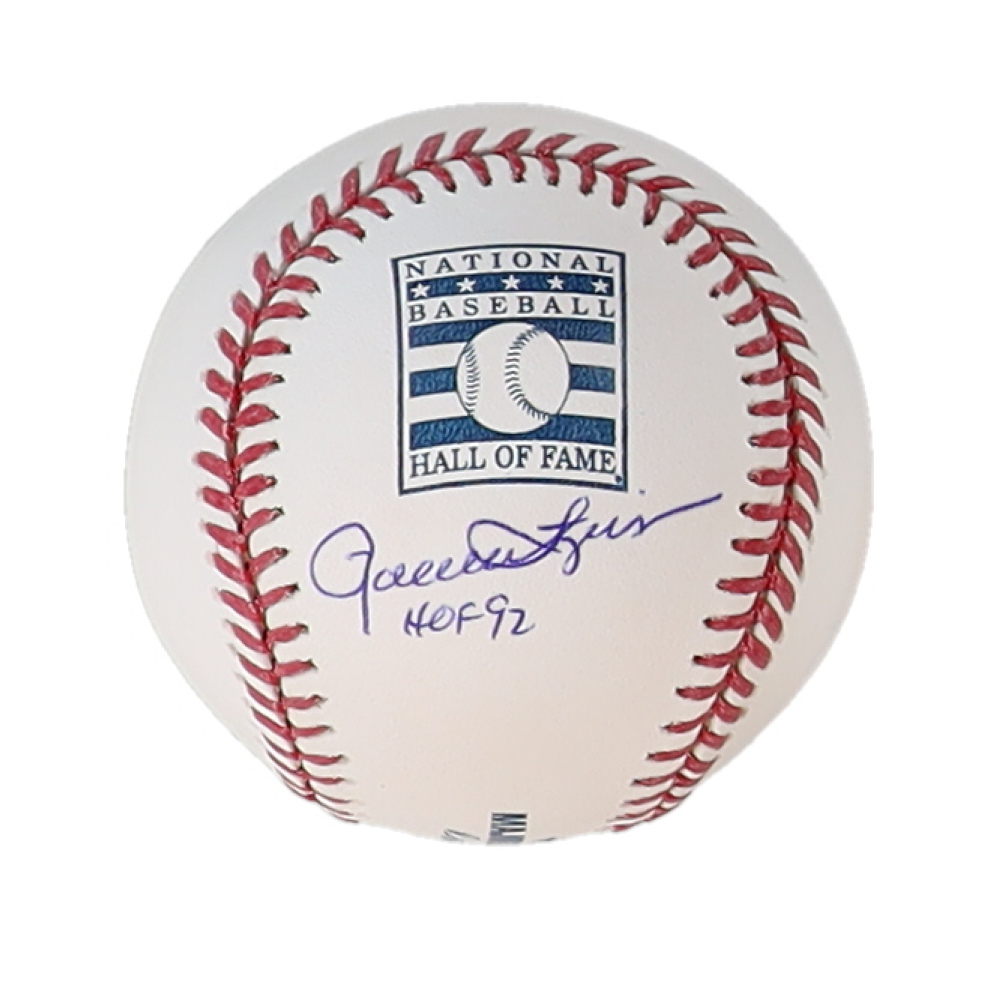 Rollie Fingers Signed OML Hall of Fame Logo Baseball Inscribed "HOF '92 ...
