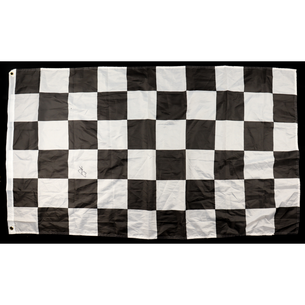 Jimmie Johnson Signed Checkered Racing Flag (JSA) | Pristine Auction