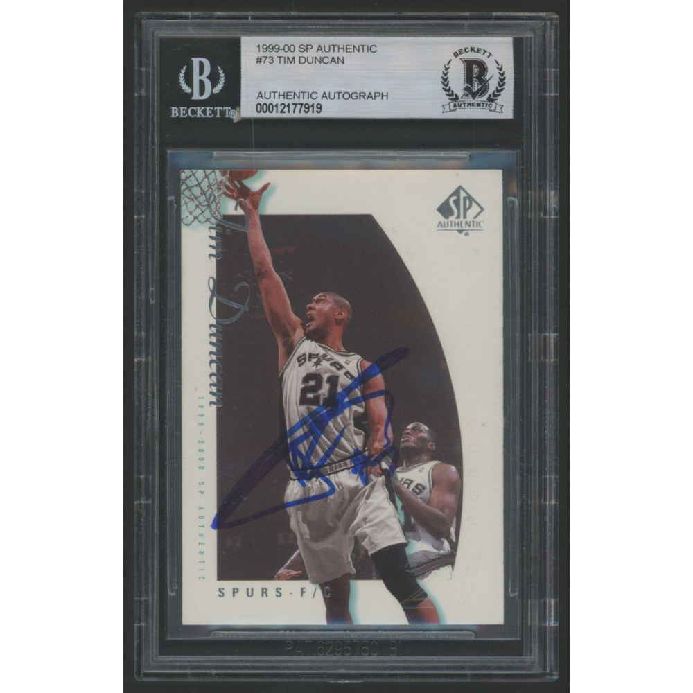 Tim Duncan Signed 1999-00 SP Authentic #73 (BGS) | Pristine Auction