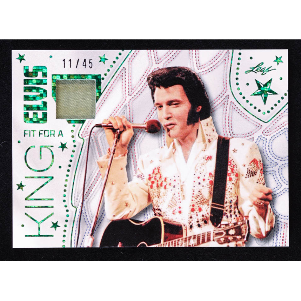 Elvis Presley 2024 Leaf Fit For A King Memorabilia Green #FK5 #11/45 ...