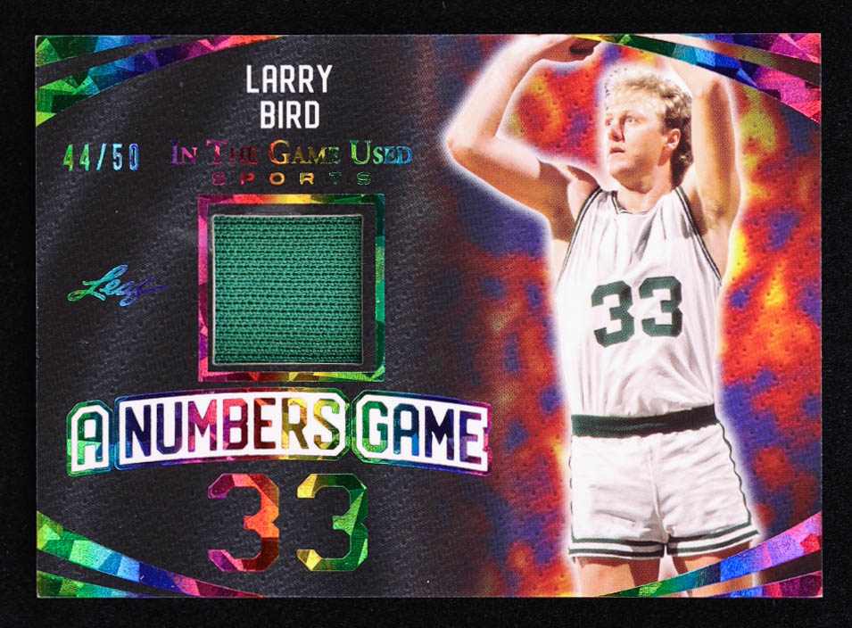 Larry Bird 2024 ITG Used Sports A Numbers Game Crystal Rainbow #ANG30 ...