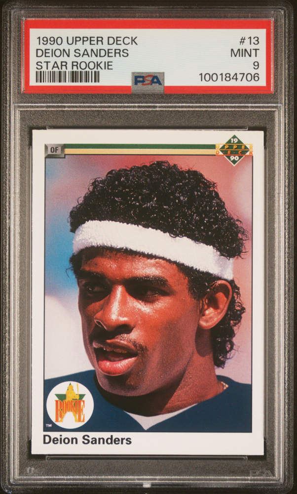Deion Sanders 1990 Upper Deck #13 RC (PSA 9) | Pristine Auction