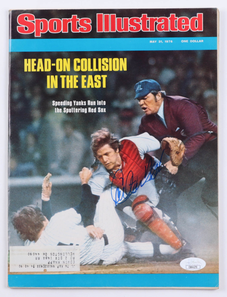 Carlton Fisk Signed 1976 Sports Illustrated Magazine (JSA) | Pristine Auction