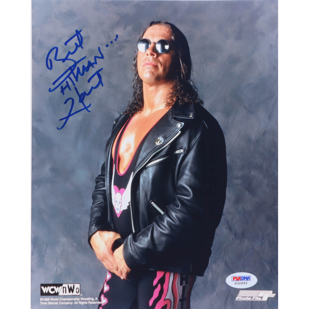 Bret 'The Hitman' Hart Signed WWE 8x10 Photo (PSA) | Pristine Auction