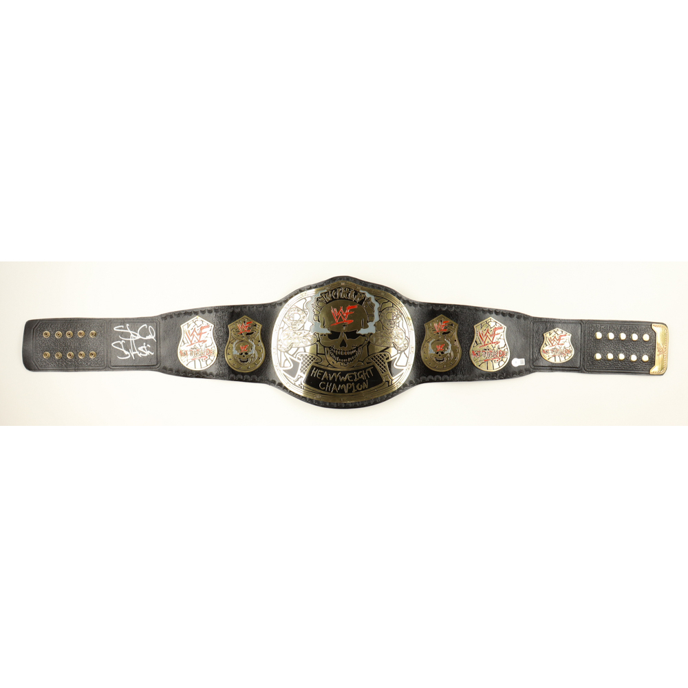"Stone Cold" Steve Austin Signed Full-Size "Smoking Skull" World ...