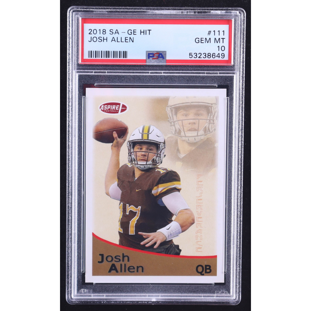 Josh Allen 2018 SAGE HIT #111 ASP RC (PSA 10) | Pristine Auction
