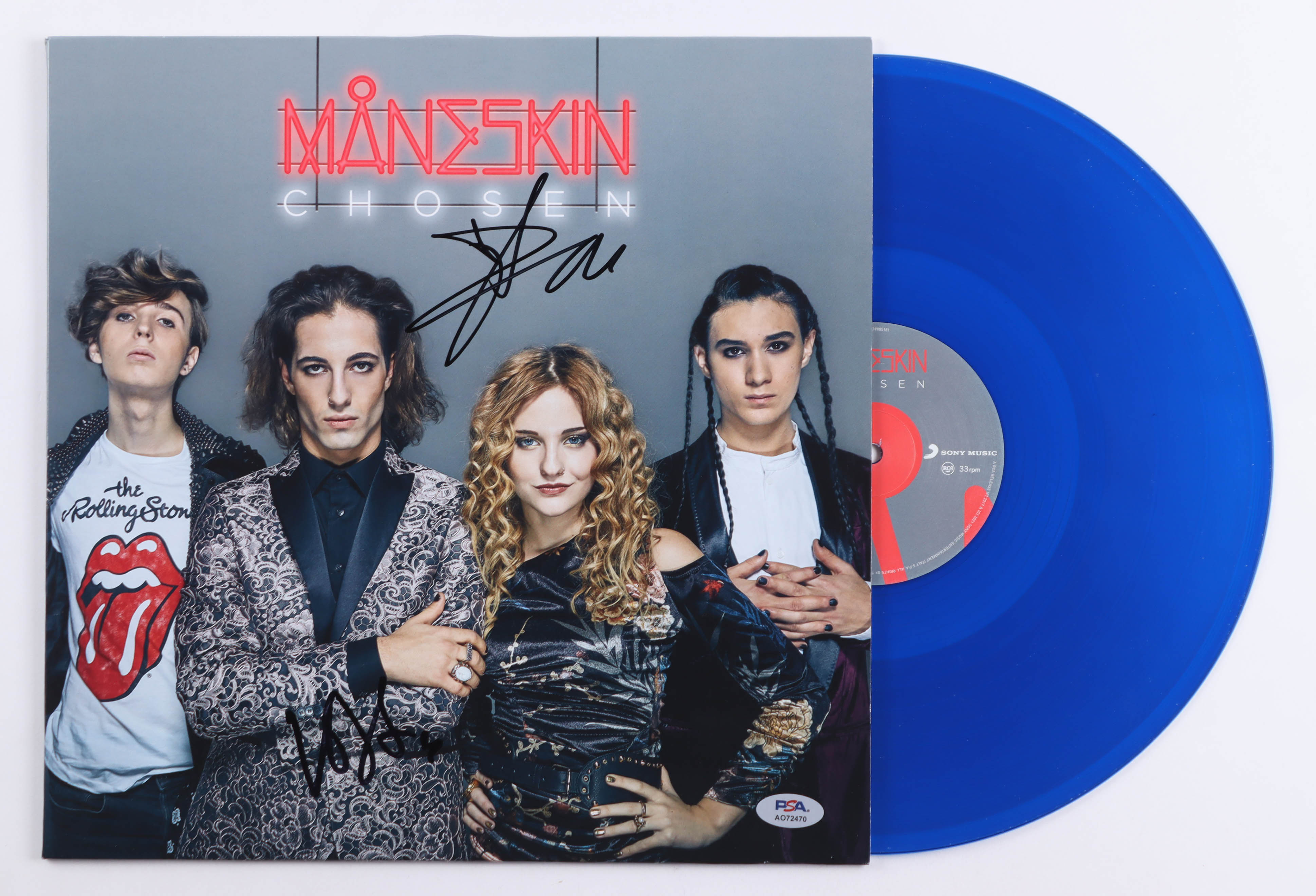 Damiano David & Victoria De Angelis Signed Maneskin "Chosen" Vinyl ...