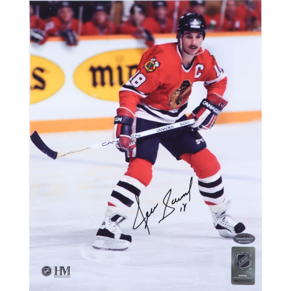 Denis Savard Signed Blackhawks 8x10 Photo (Schwartz) | Pristine Auction
