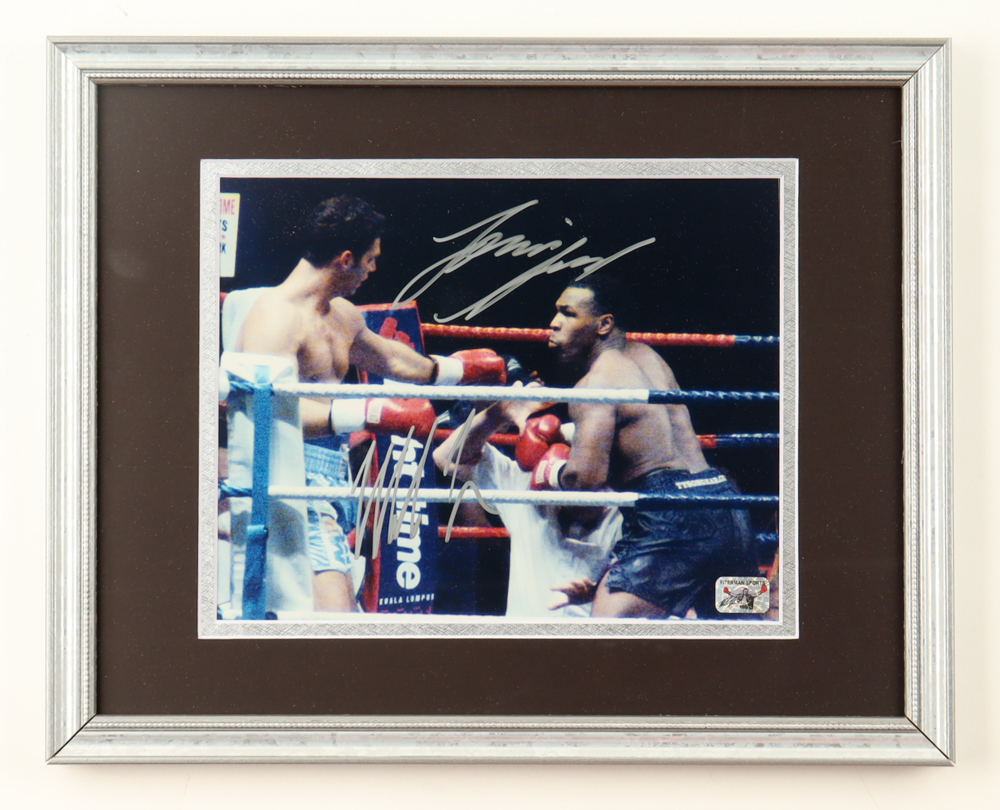 Mike Tyson & Lou Savarese Signed Custom Framed Photo Display (Tyson ...