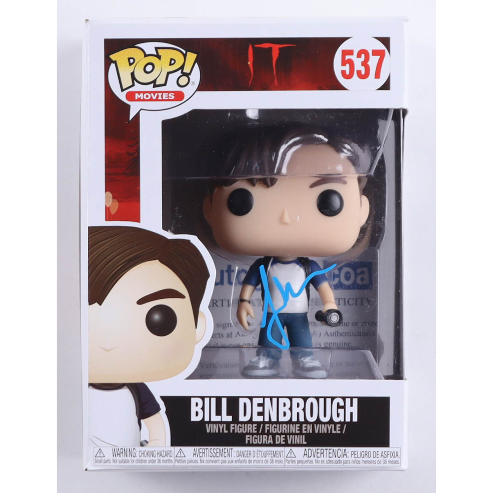 Jaeden Martell Signed "IT" #537 Bill Denbrough Funko Pop! Vinyl Figure ...