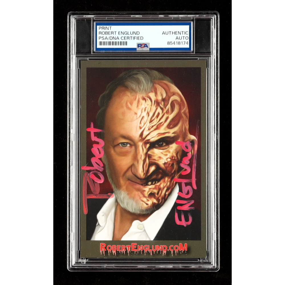 Robert Englund Signed "Nightmare on Elm Street" Postcard (PSA ...