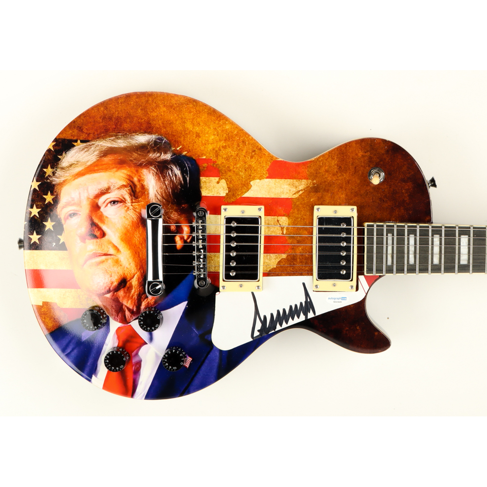 Donald Trump Signed Electric Guitar (ACOA & AutographPros) | Pristine Auction
