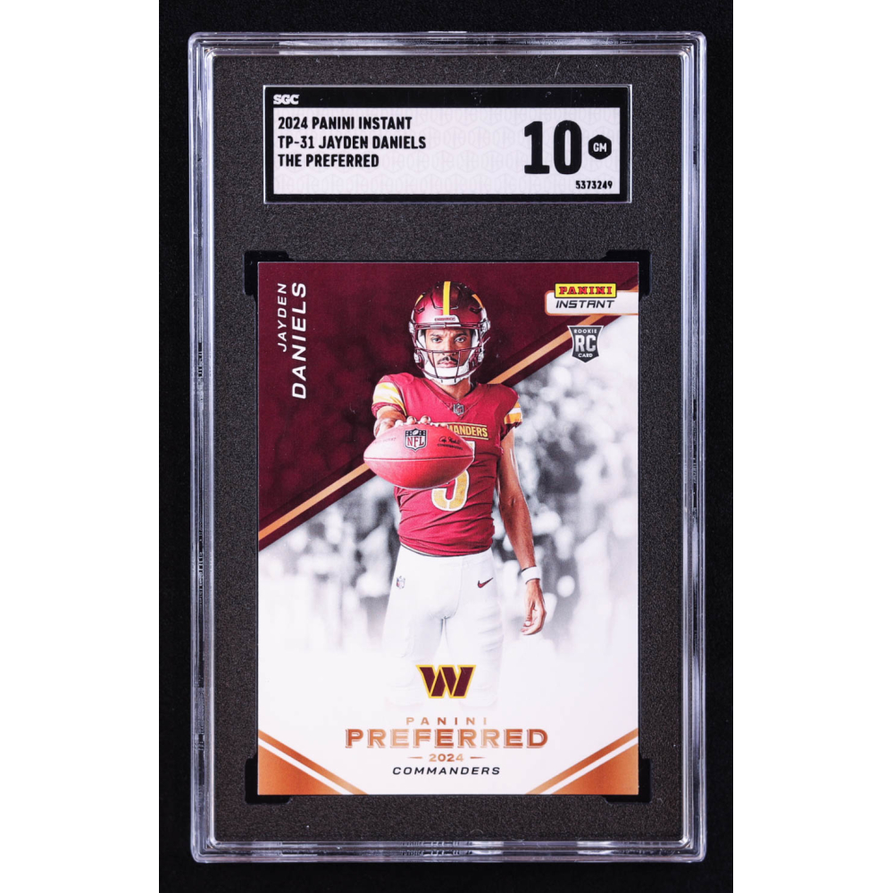 Jayden Daniels 2024 Panini Instant The Preferred #TP31 RC (SGC 10) | Pristine Auction