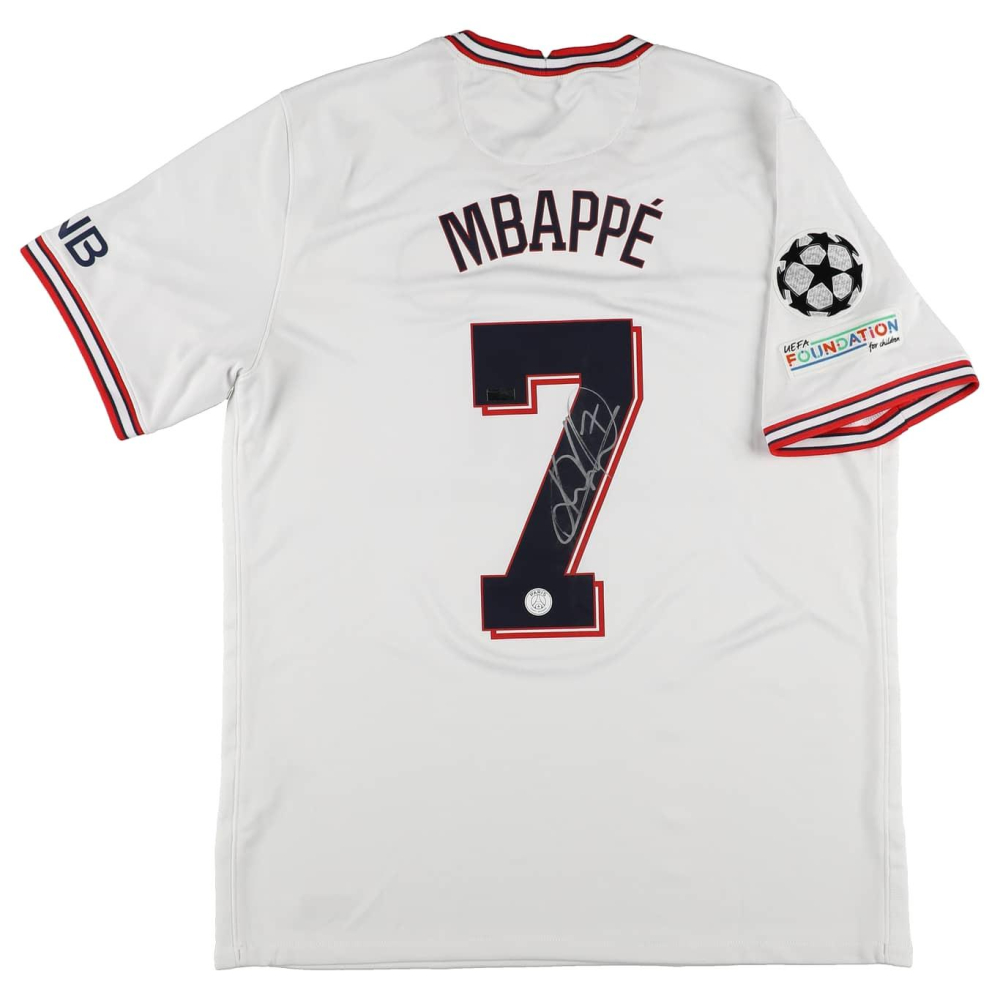 Kylian Mbappe Signed Paris Saint-Germain Nike Jersey (Panini & Beckett ...