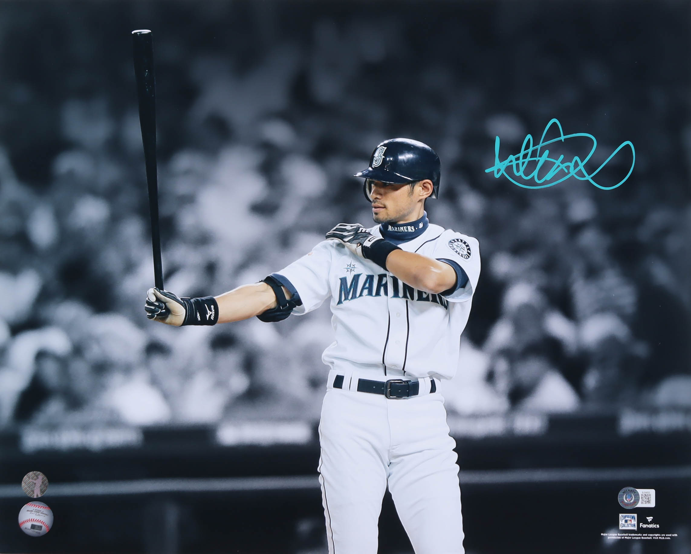 Ichiro Suzuki Signed Mariners 16x20 Photo (Beckett & Suzuki) | Pristine ...