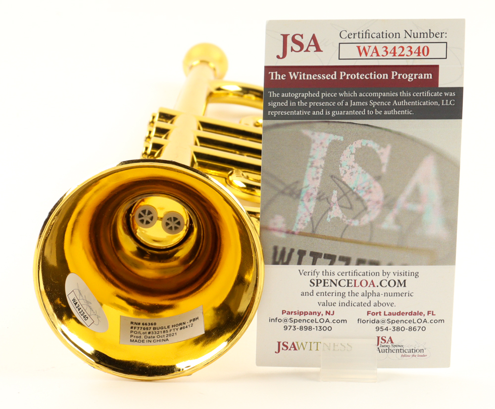Edwin Diaz Signed Replica Trumpet Inscribed "Narco" (JSA) | Pristine ...
