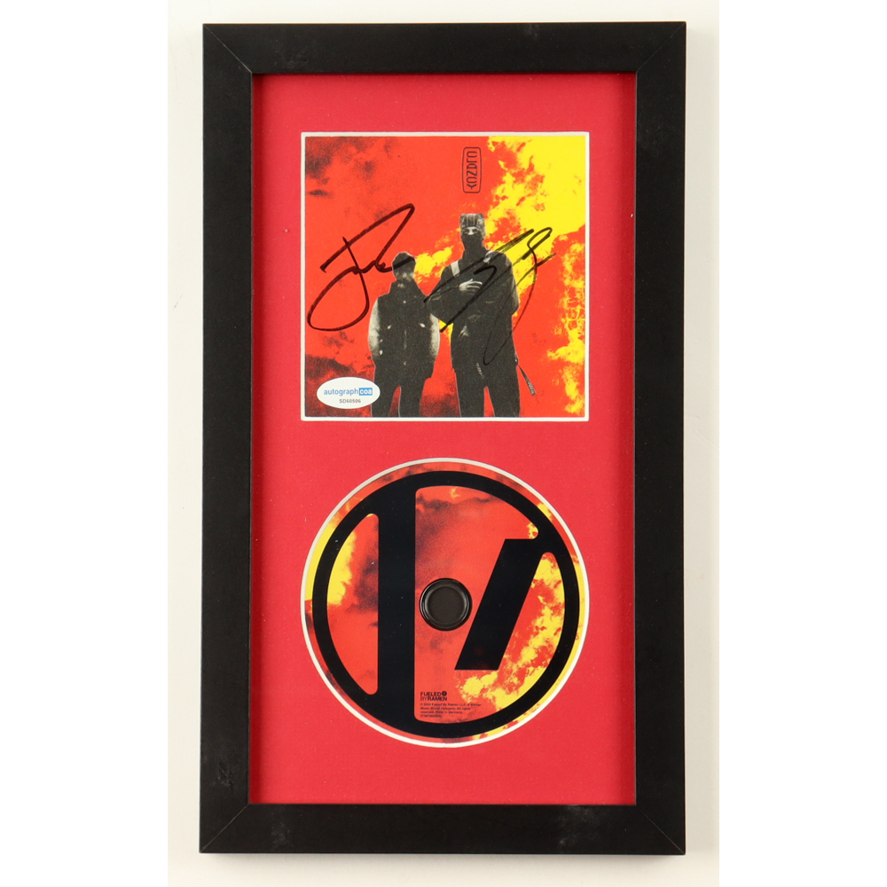 Tyler Joseph & Josh Dun Signed Custom Framed Twenty One Pilots "Clancy ...