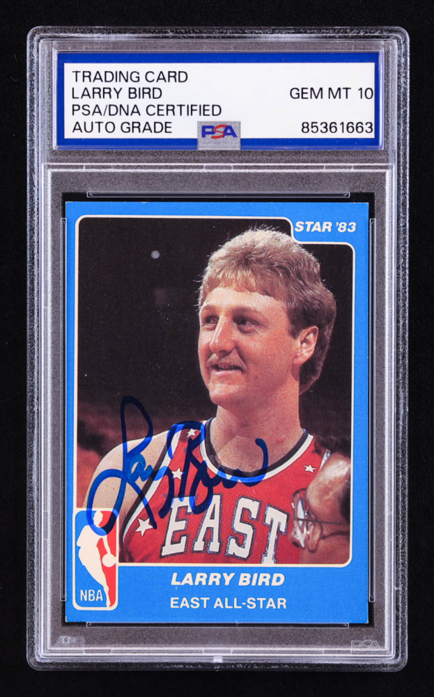 Larry Bird Signed 1983 Star All-Star Game #2 (PSA | Auto 10) | Pristine ...