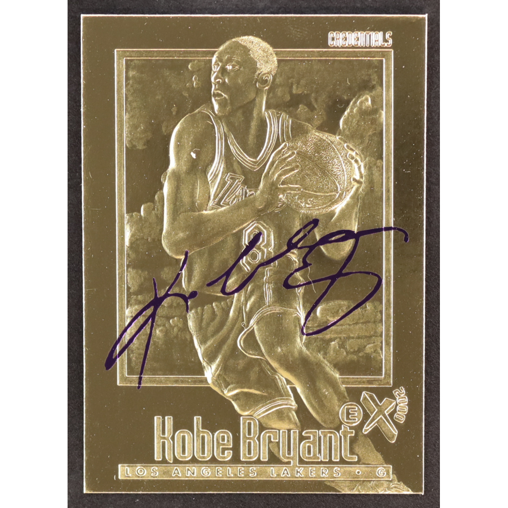 Kobe Bryant 1996-97 Skybox EX-2000 Purple Signature 23Kt Gold RC ...