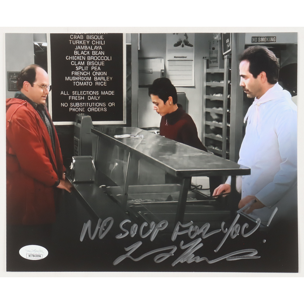 Larry Thomas Signed "Seinfeld" 8x10 Photo Inscribed "No Soup For You ...