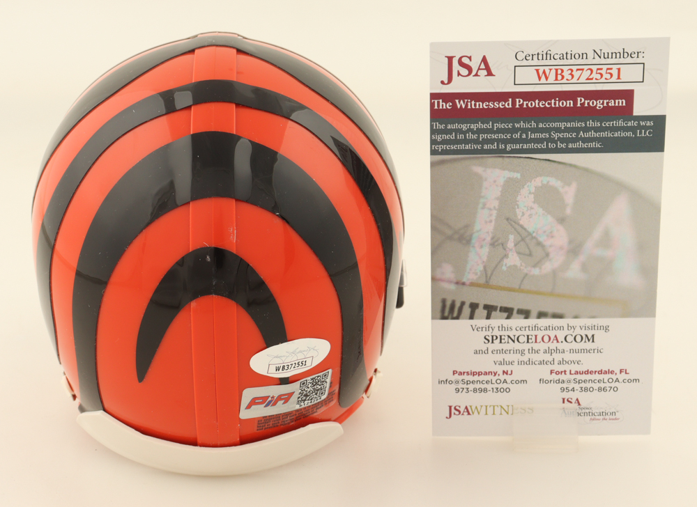 Ja'Marr Chase Signed Bengals Speed Mini Helmet (JSA & PIA) | Pristine ...