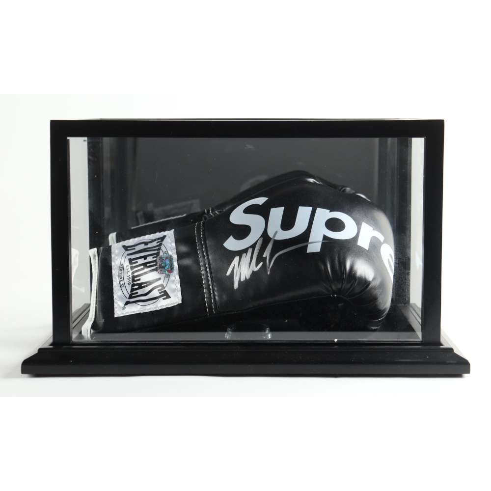 Mike Tyson Signed Everlast Supreme Edition Boxing Glove with Display ...