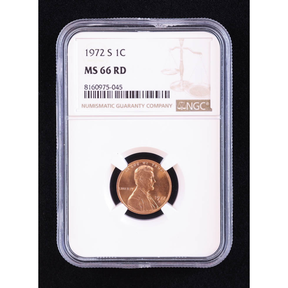 1972-S Lincoln Penny (NGC MS66 RD) | Pristine Auction