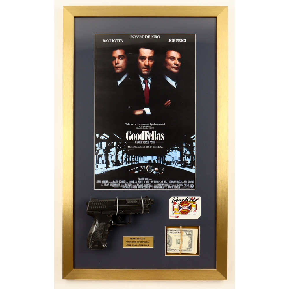 Henry Hill Signed "Goodfellas" Custom Framed Playing Card Display with ...