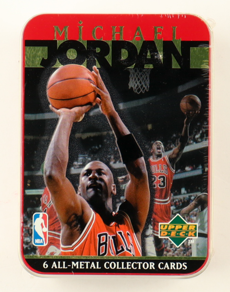 Michael Jordan 1996 Upper Deck All-Metal Collectors Tin of (6 ...