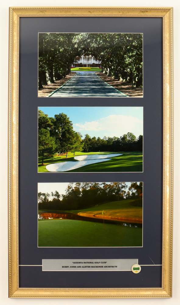 Augusta National Golf Club Custom Framed (3) Photos Display With ...
