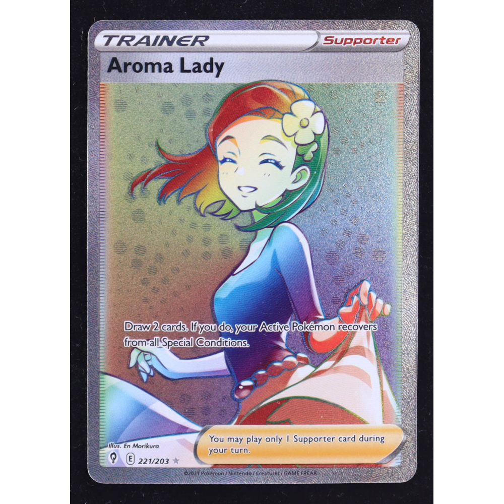 Aroma Lady Pokemon 2021 Evolving Skies #221 | Pristine Auction