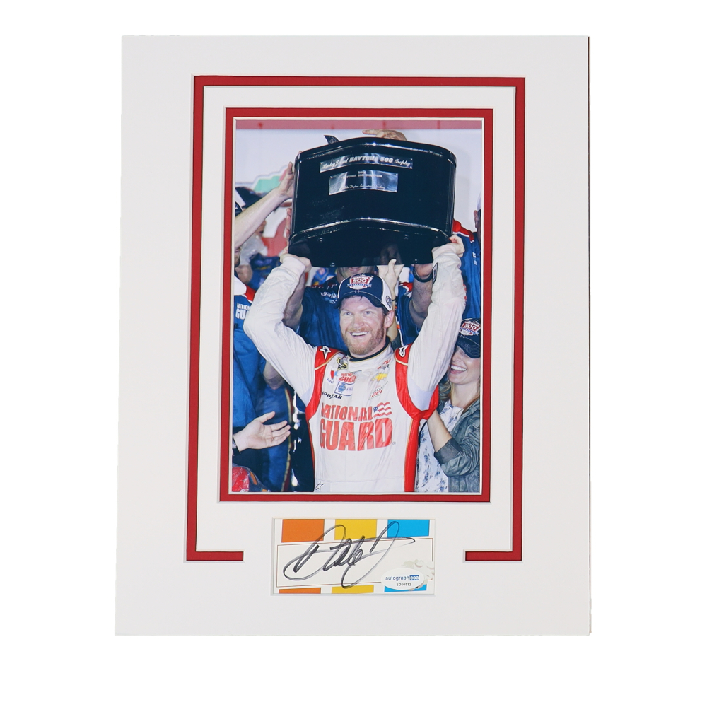 Dale Earnhardt Jr. Signed 11x14 Custom Matted Cut Display (AutographCOA ...